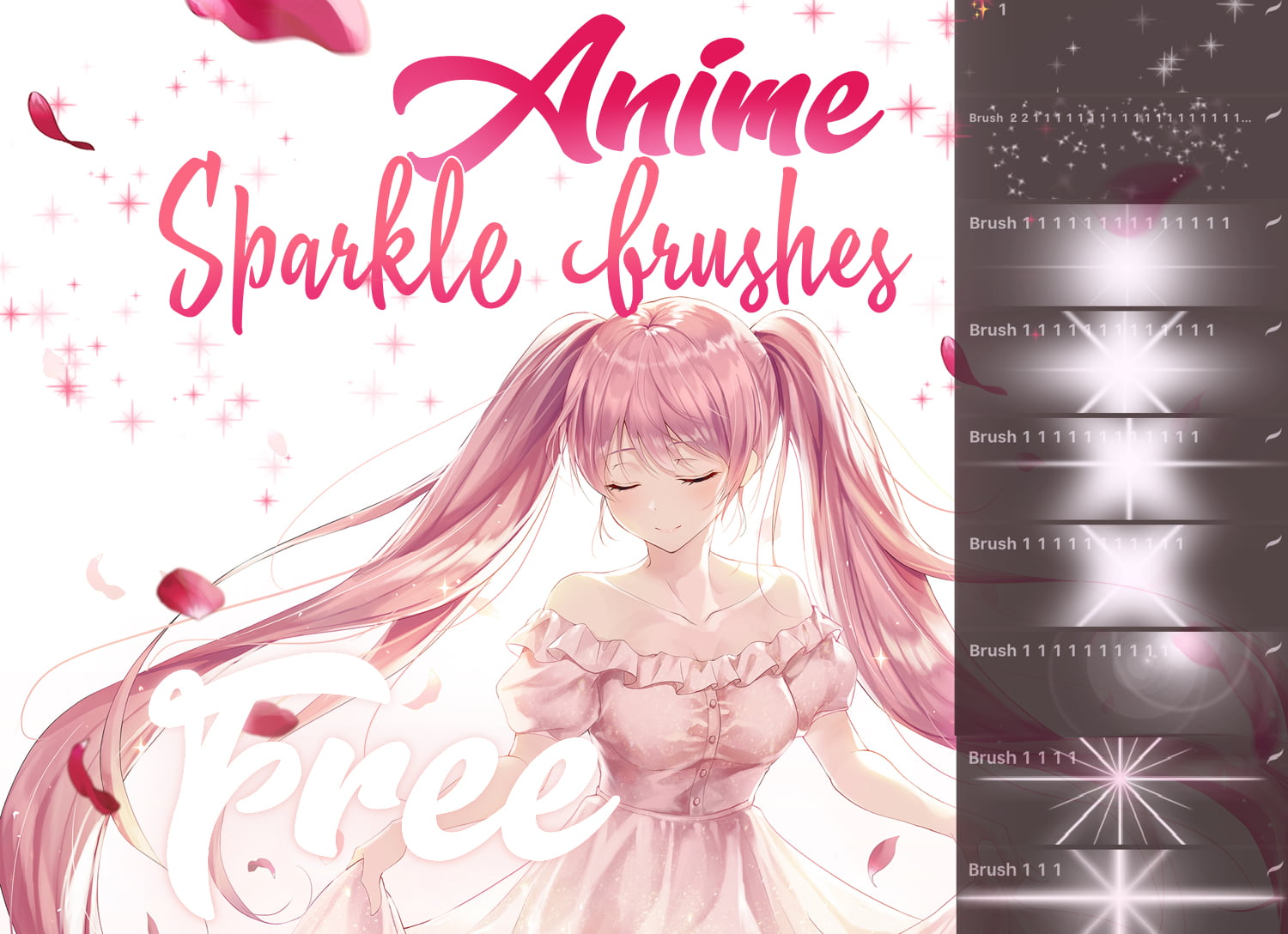 Anime Sparkle Procreate Brushes - GraphicsBunker Anime Sparkle Procreate Brushes - GraphicsBunker