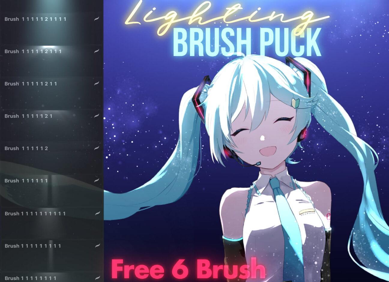 Lighting Scene Brushes For Procreate - GraphicsBunker