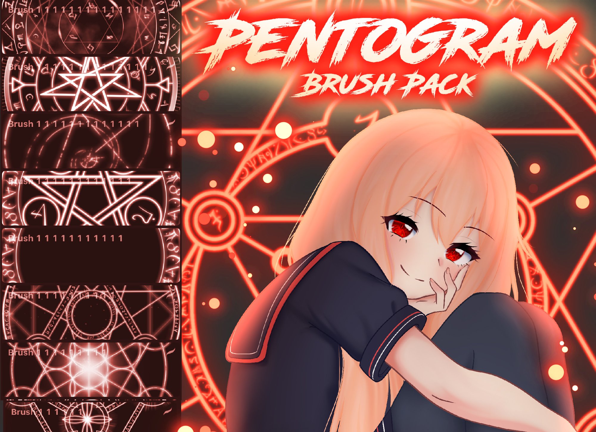 Pentagram Procreate Brushes - GraphicsBunker