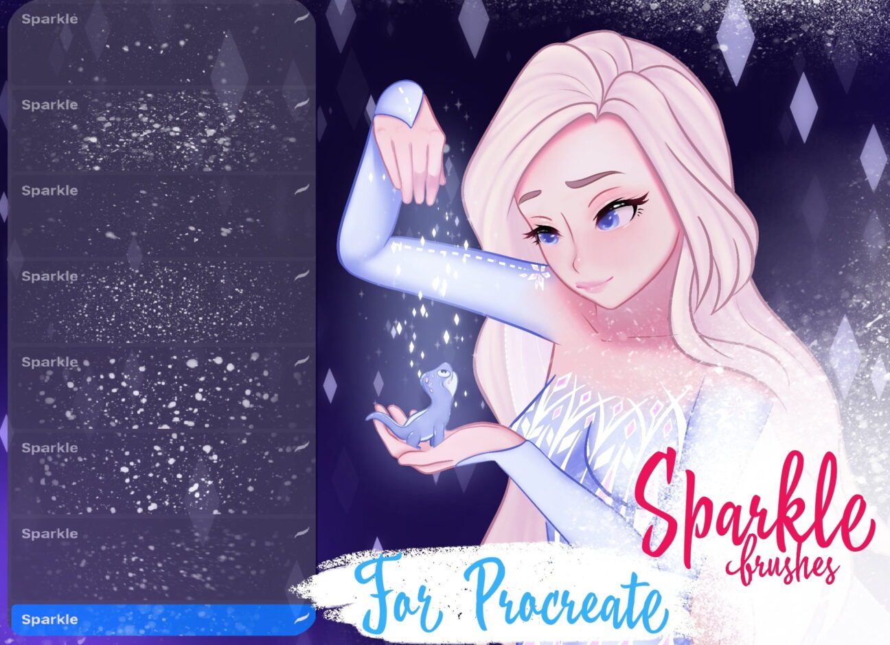 Sparkle Procreate Brushes - GraphicsBunker