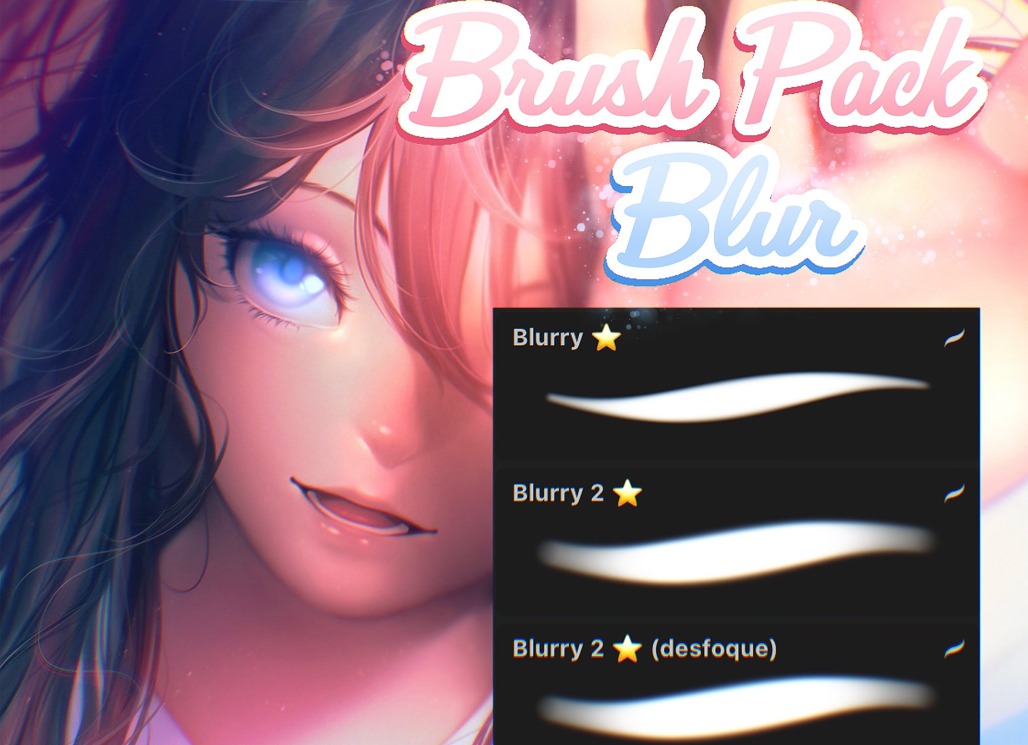 Blur Procreate Brushes - GraphicsBunker