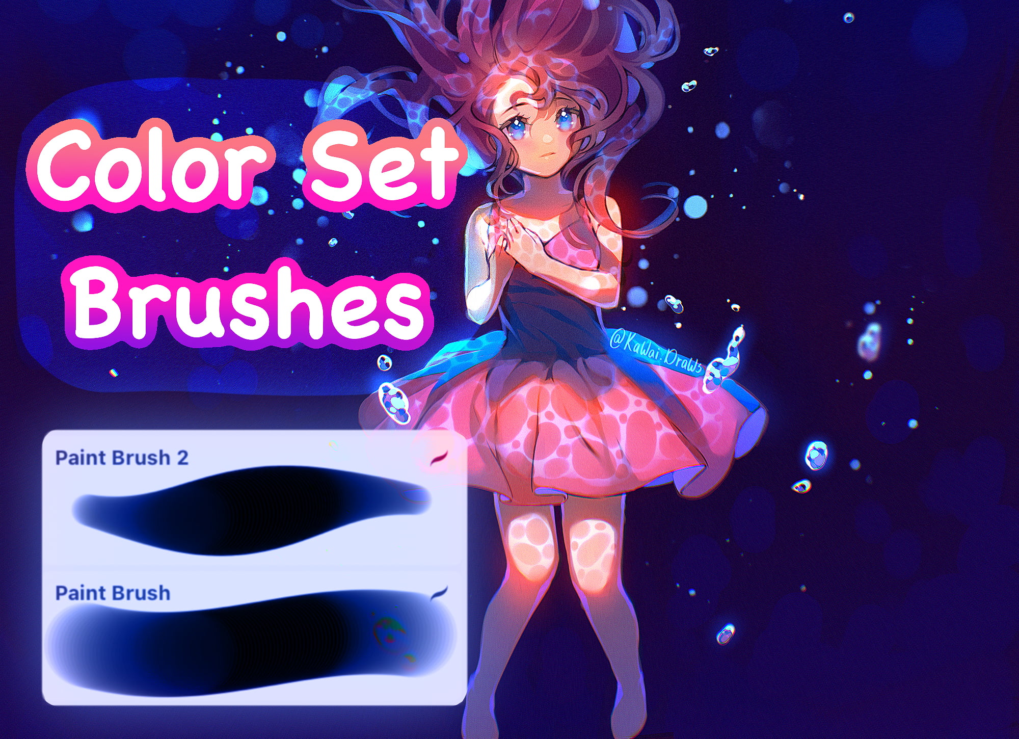 Color Set Procreate Brushes - GraphicsBunker