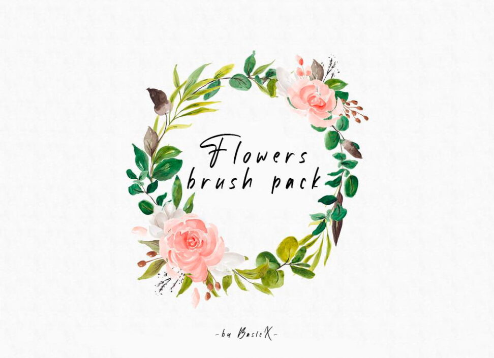 Flowers Set Procreate Brushes Graphicsbunker