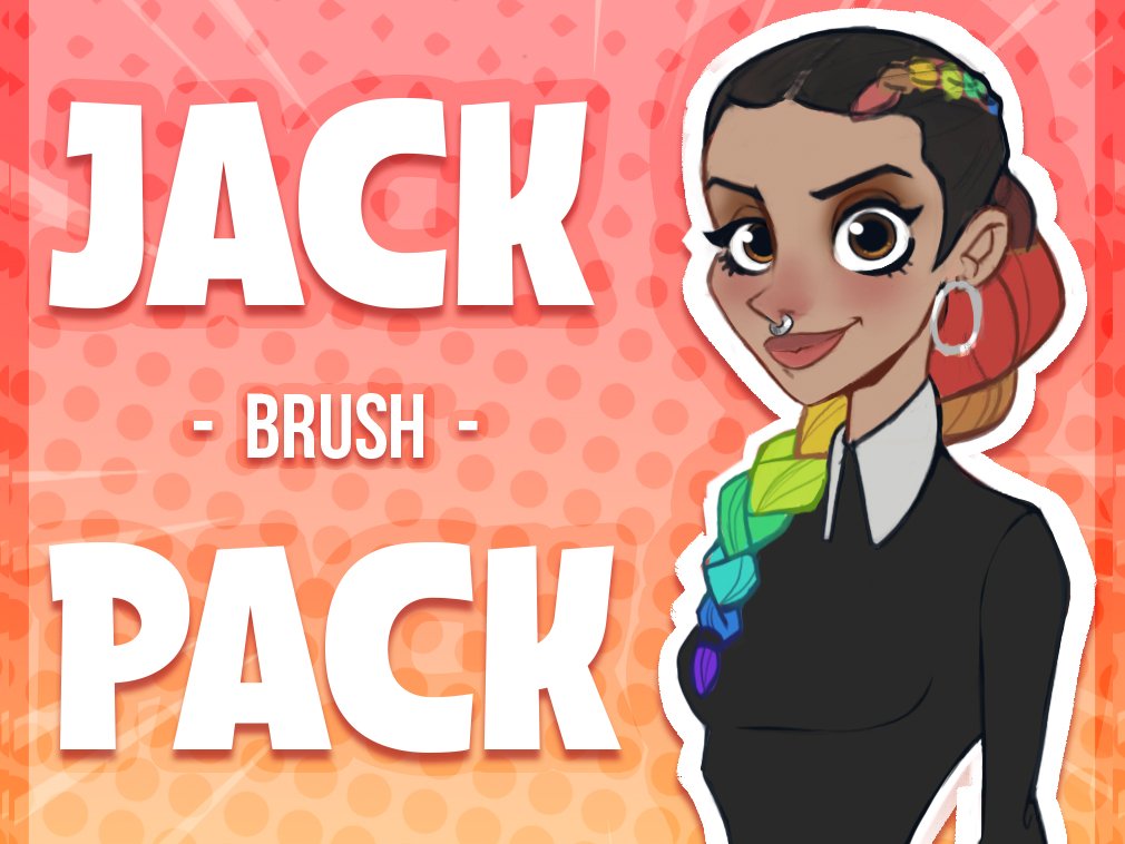 Jack Pack Procreate Brushes - GraphicsBunker