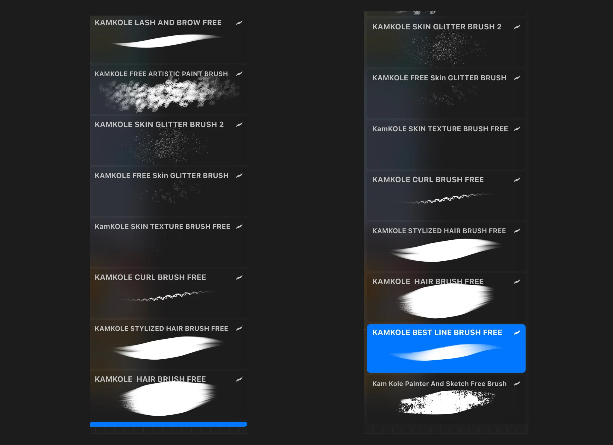 KamKole Pack Procreate Brushes - GraphicsBunker