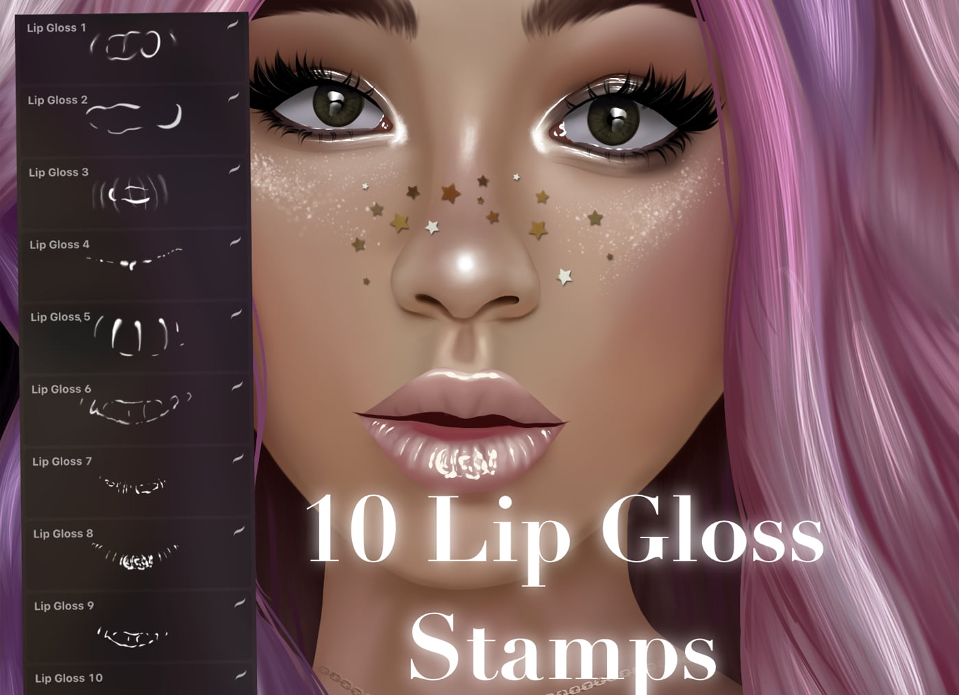 Lip Gloss Procreate Brushes Graphicsbunker 