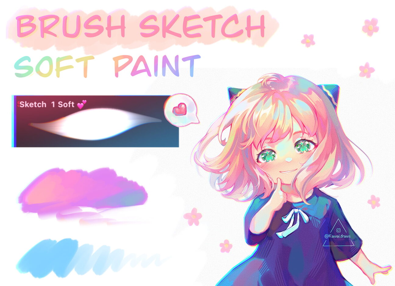 Sketch Soft Paint Procreate Brush - GraphicsBunker