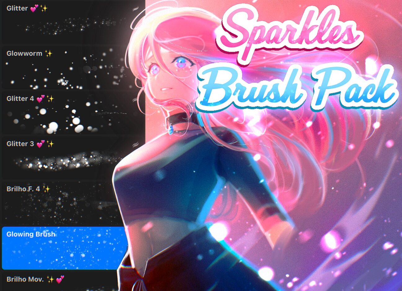 Sparkle Procreate Brushes - GraphicsBunker
