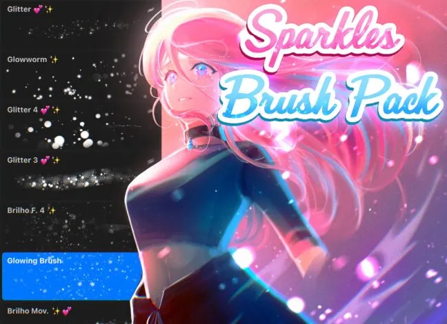 Sparkles Procreate Brushes - GraphicsBunker
