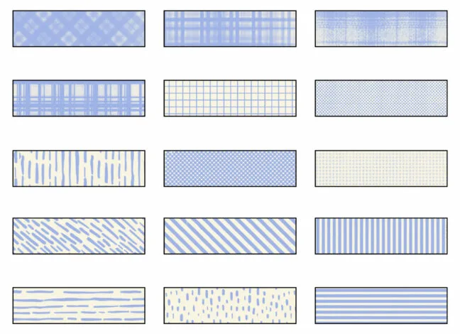 15 Basic Pattern Procreate Brushes - GraphicsBunker