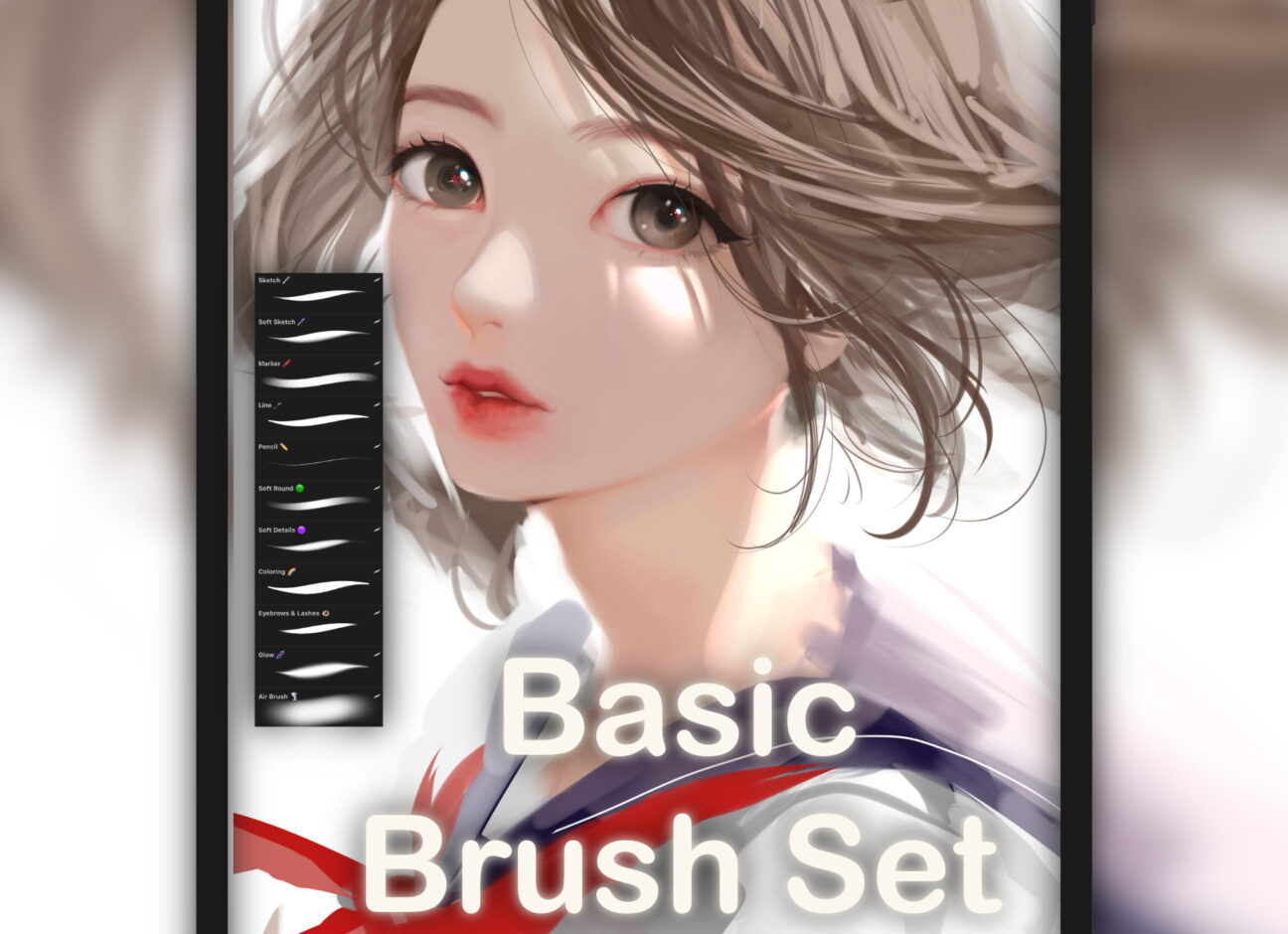 Basic Procreate Brush Set - GraphicsBunker