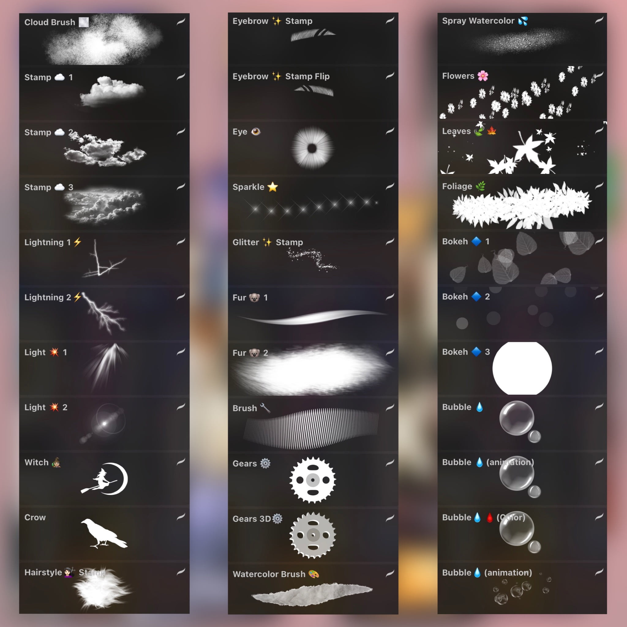 Bybaobab V2 Mix Procreate Brushes - GraphicsBunker