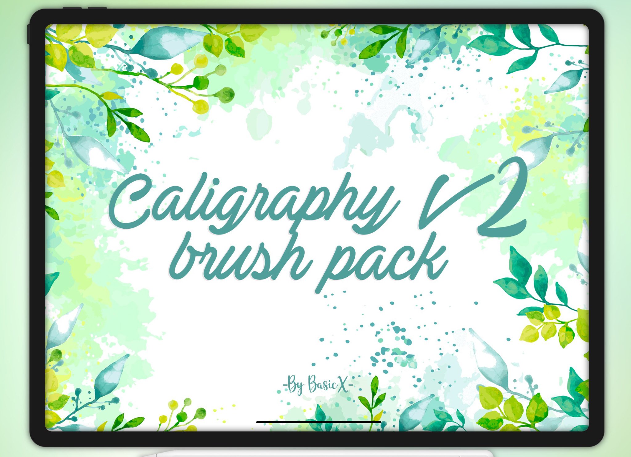 Calligraphy V2 Procreate Brushes - GraphicsBunker
