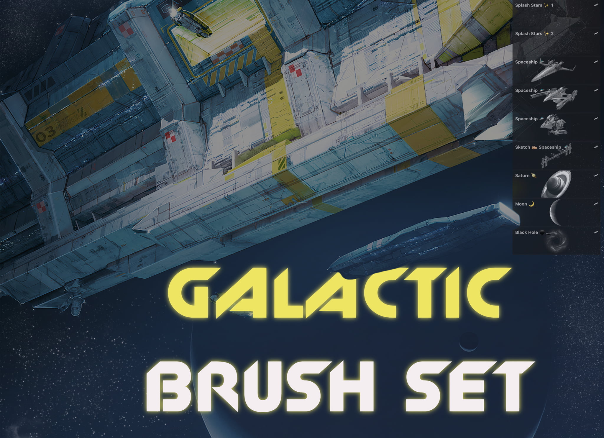 Galactic Procreate Brush Set - GraphicsBunker