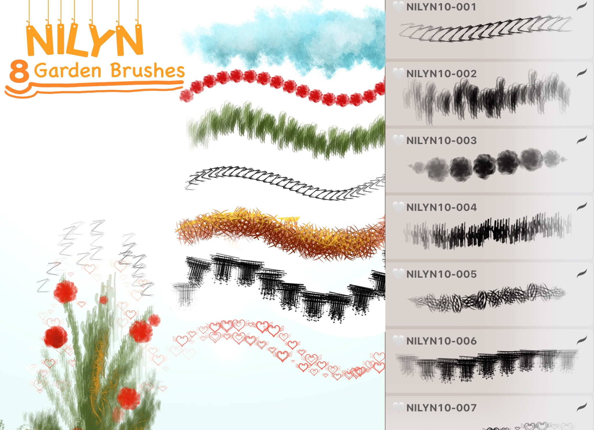 Garden Procreate Brushes Graphicsbunker