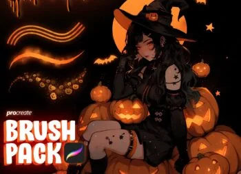 Halloween Brushes For Procreate - GraphicsBunker