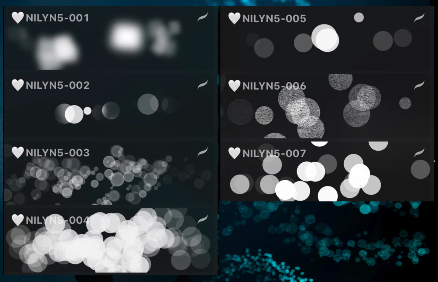 Ocean Bubble Procreate Brushes - GraphicsBunker