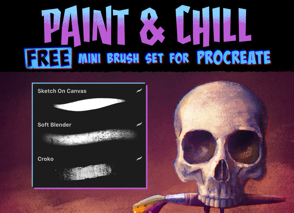 Canvas Brushes For Procreate - GraphicsBunker