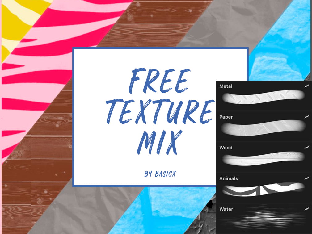 Texture Mix Procreate Brushes - GraphicsBunker