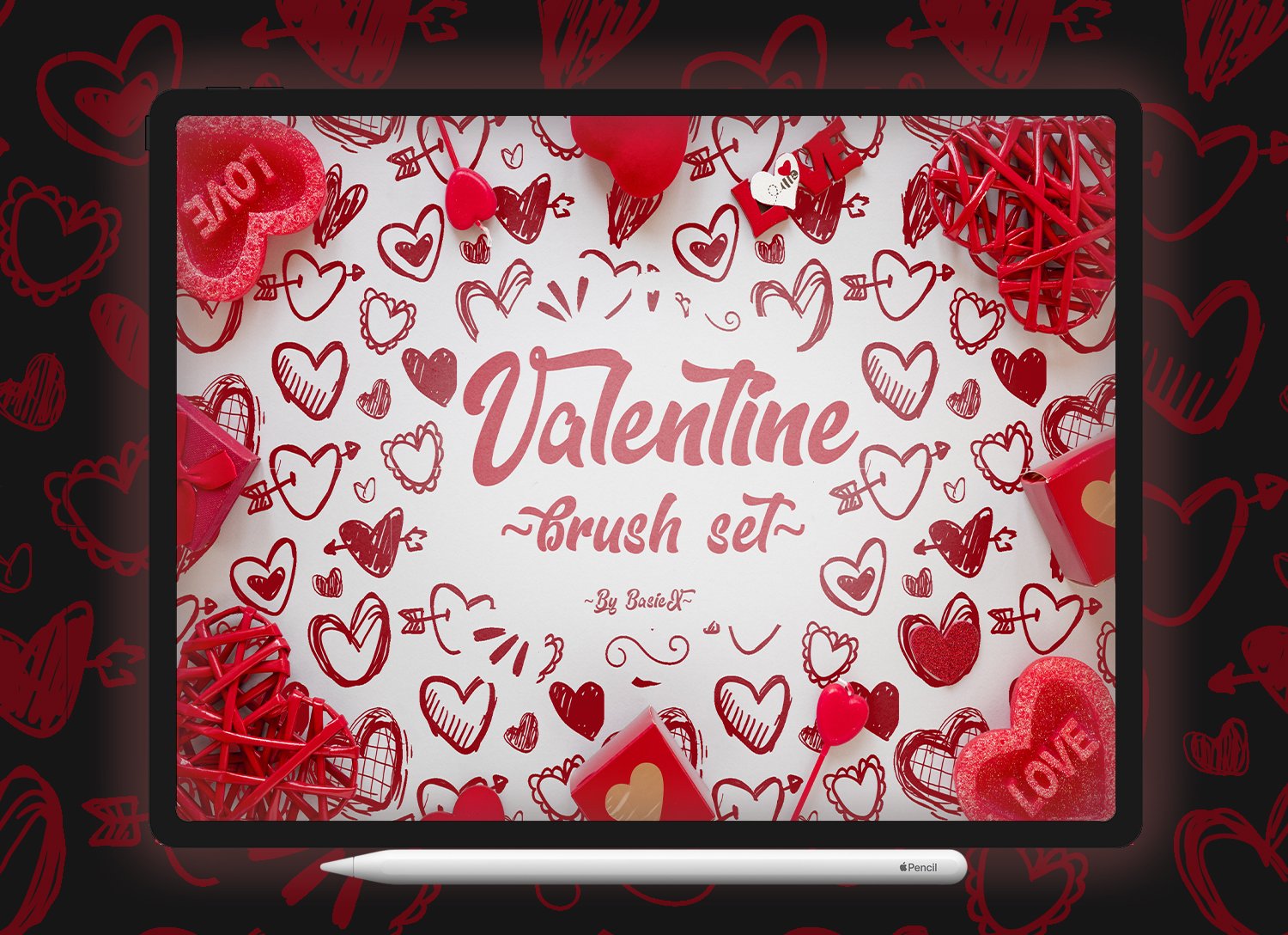 Valentine Hands Brushes Procreate - GraphicsBunker