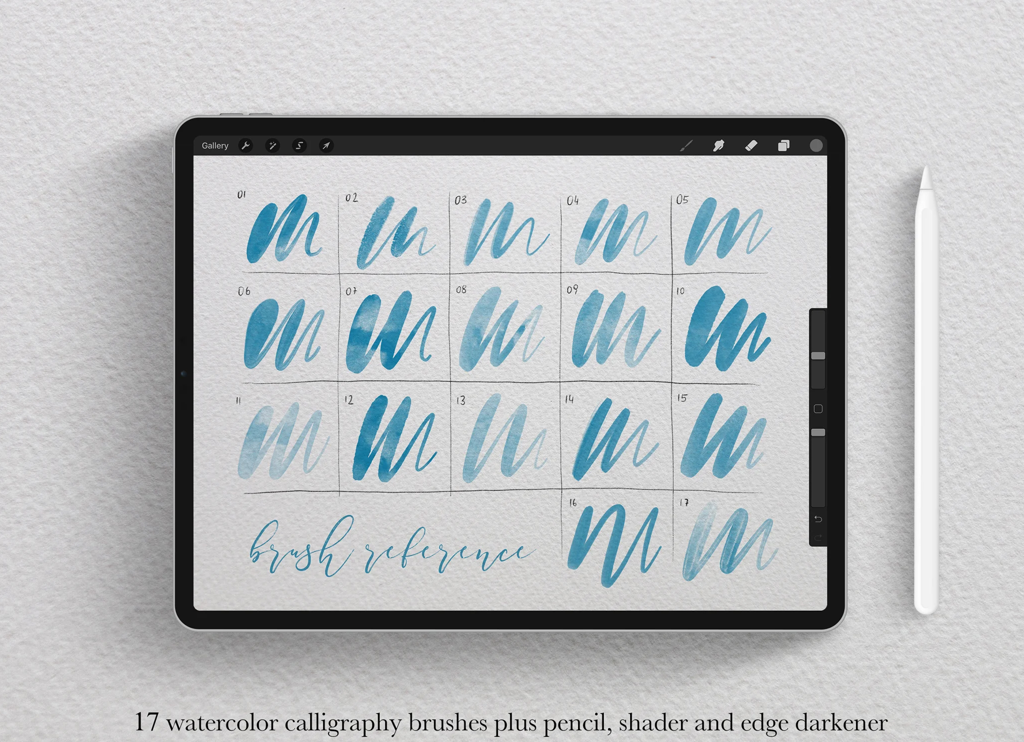Watercolor Calligraphy Brushes - GraphicsBunker