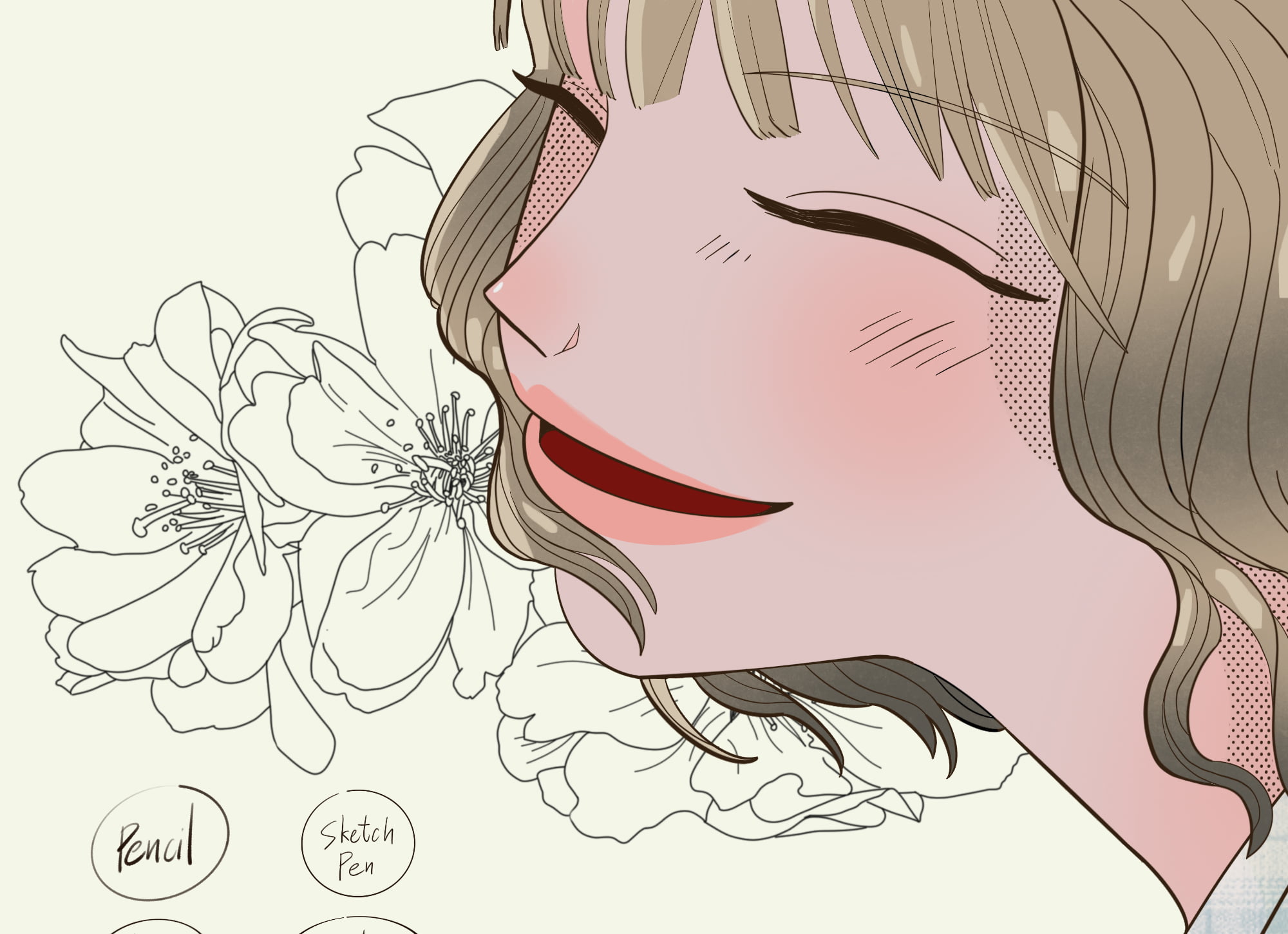 Webtoon Character Procreate Brushes - GraphicsBunker