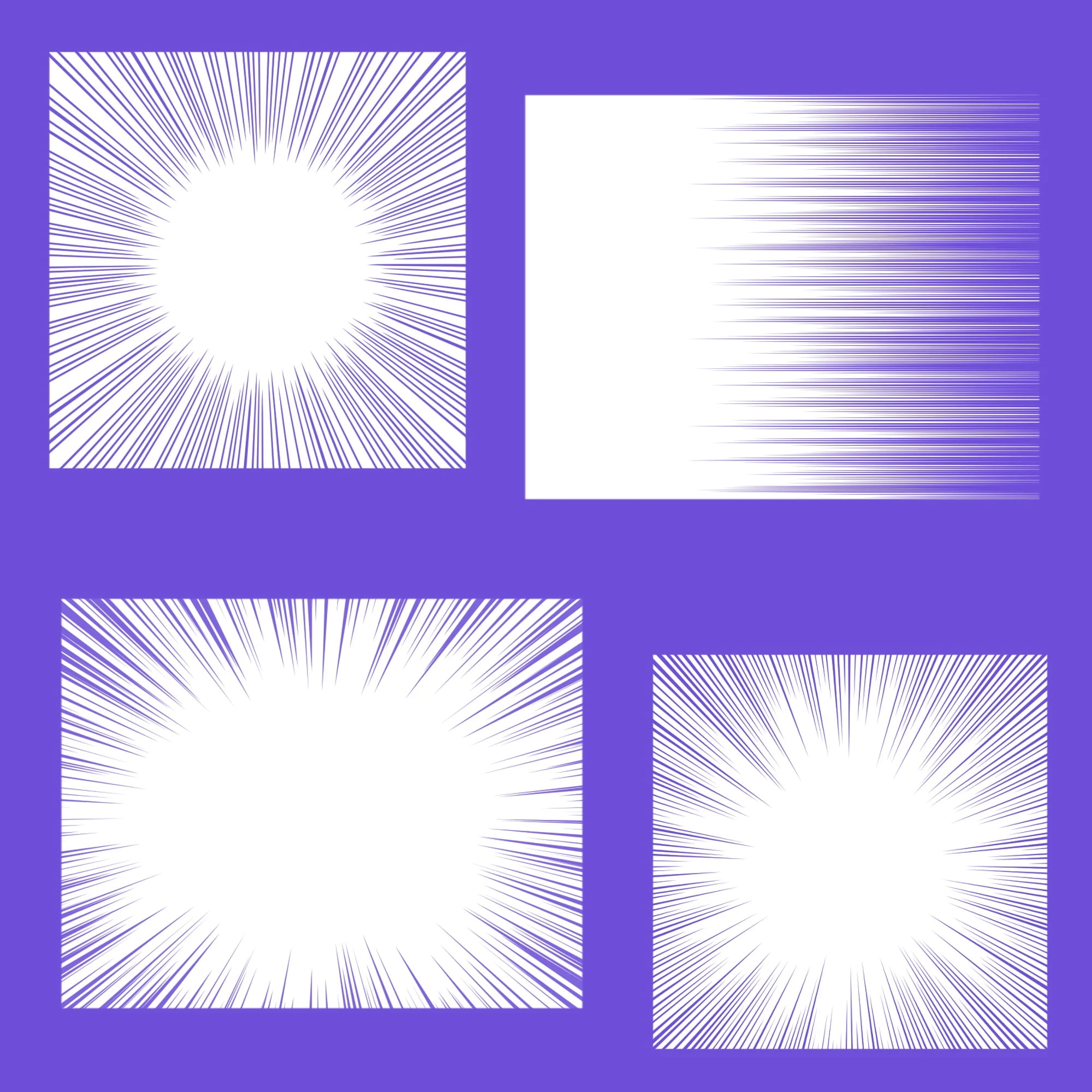 Webtoon Speed Lines Procreate Brushes - GraphicsBunker