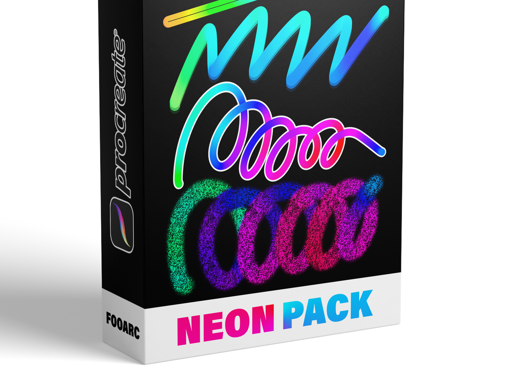 Neon Procreate Brush Pack - GraphicsBunker