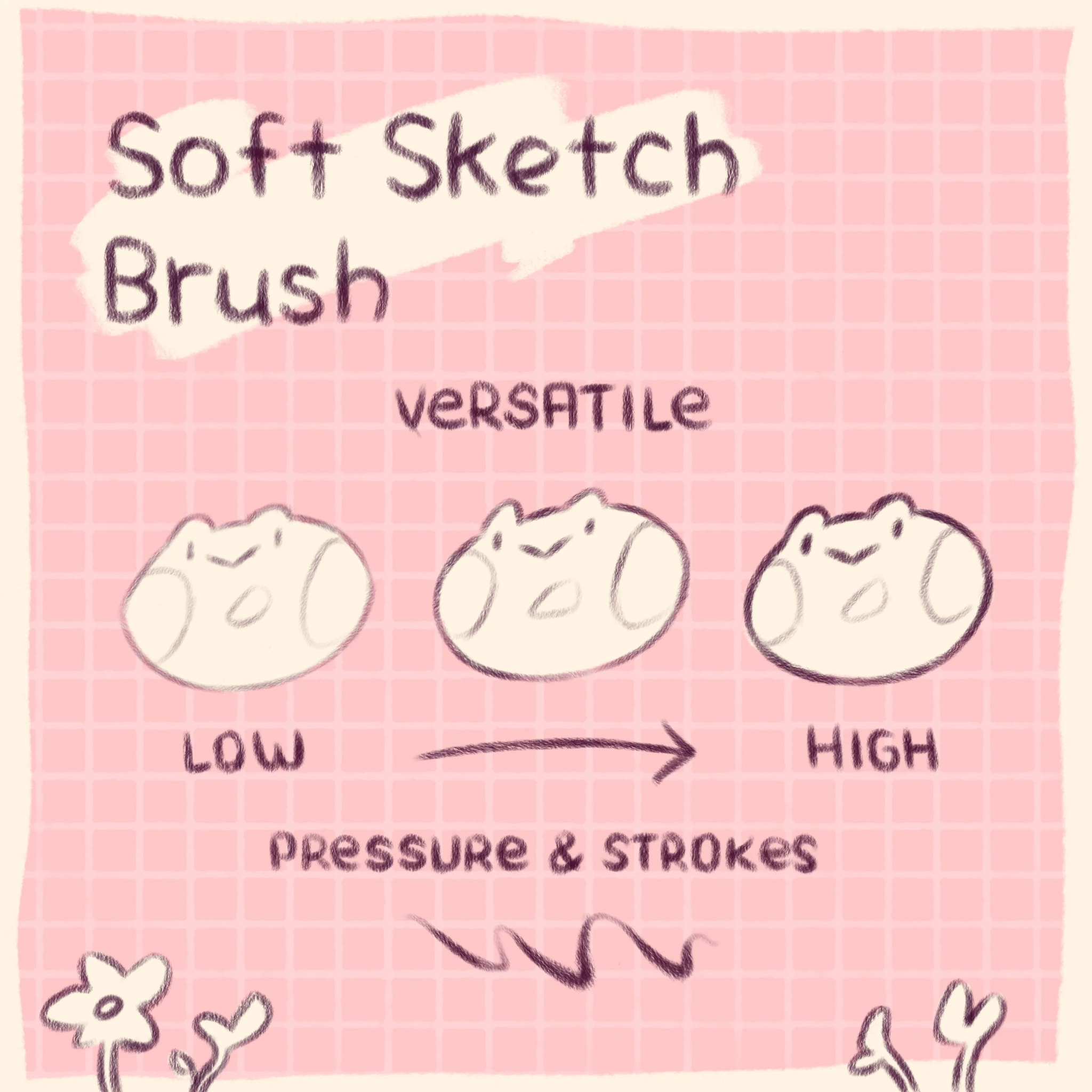 Soft Sketch Procreate Brush - GraphicsBunker