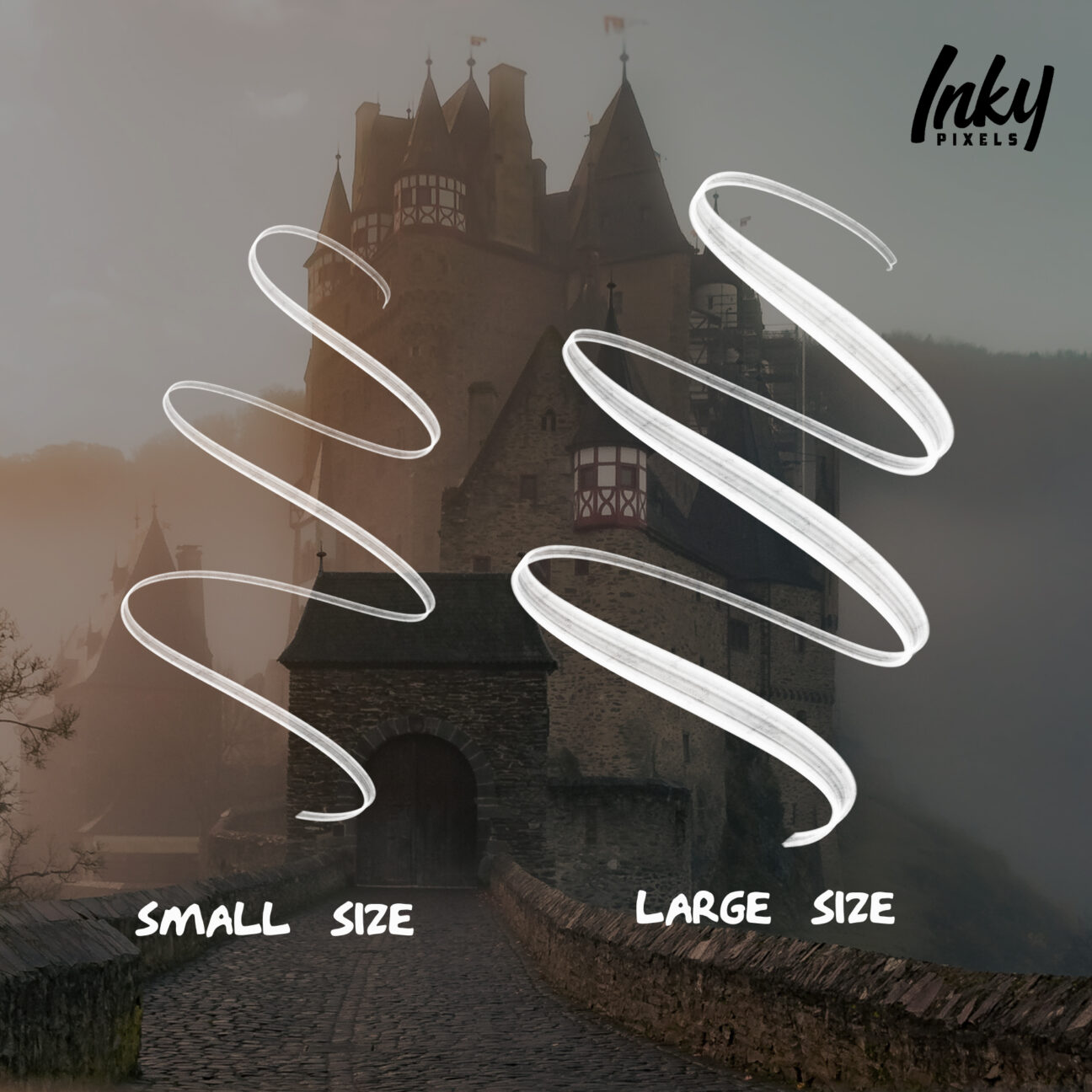 Banner Wave Procreate Brush - GraphicsBunker