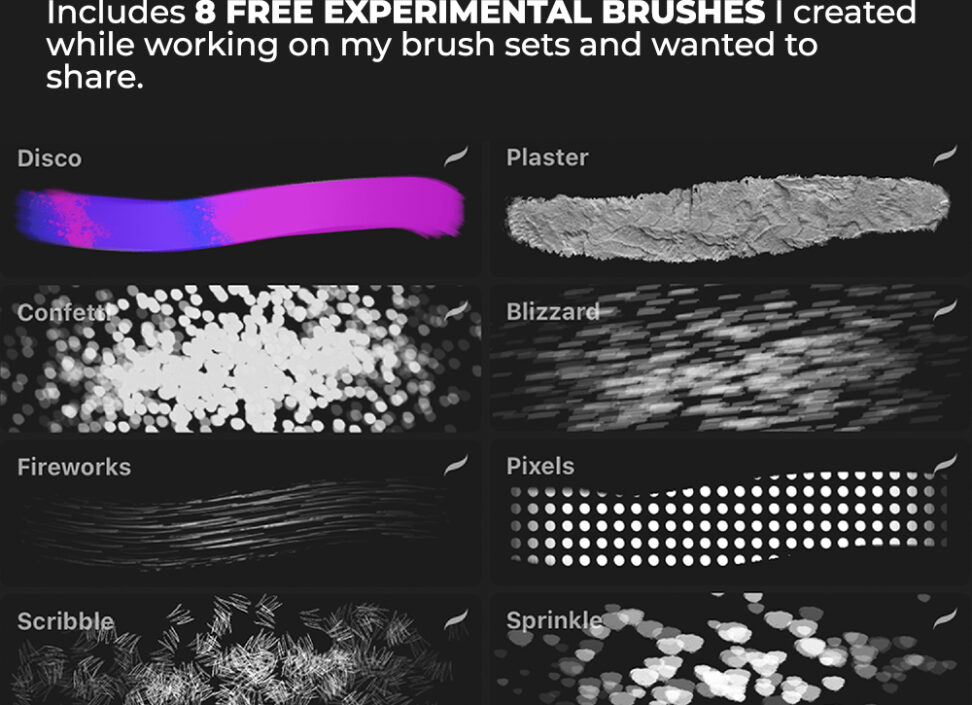 Freakish Procreate Brushes - GraphicsBunker