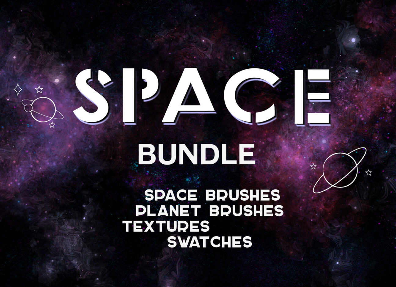 Space Procreate Brush Set - GraphicsBunker