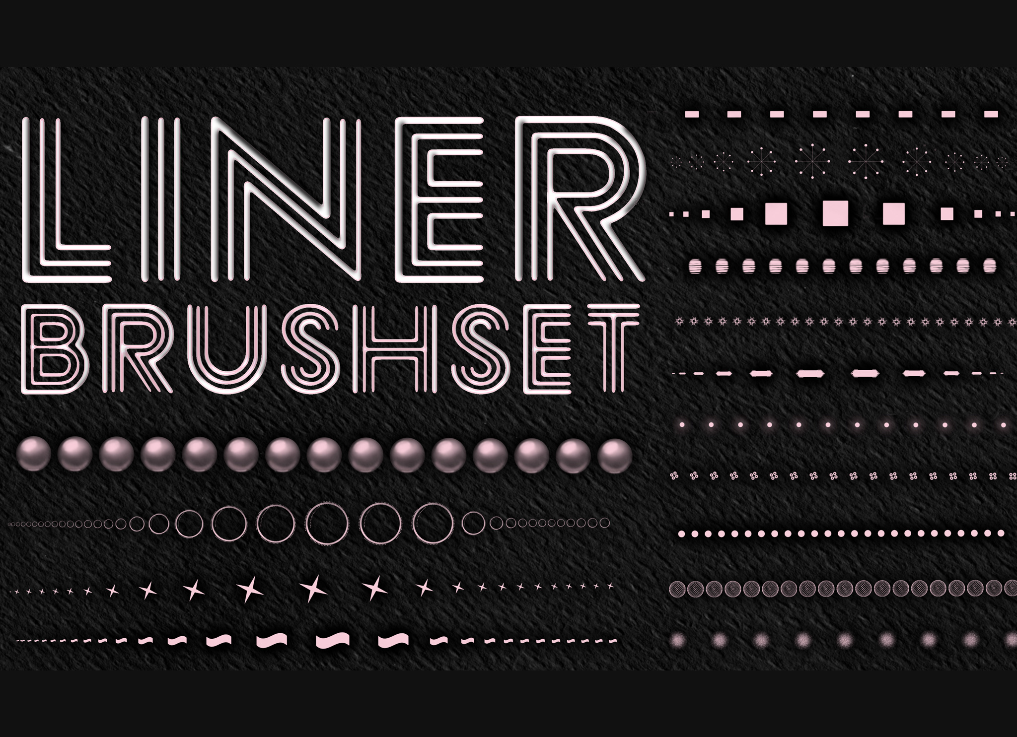 Dotted Line Procreate Brushes - GraphicsBunker