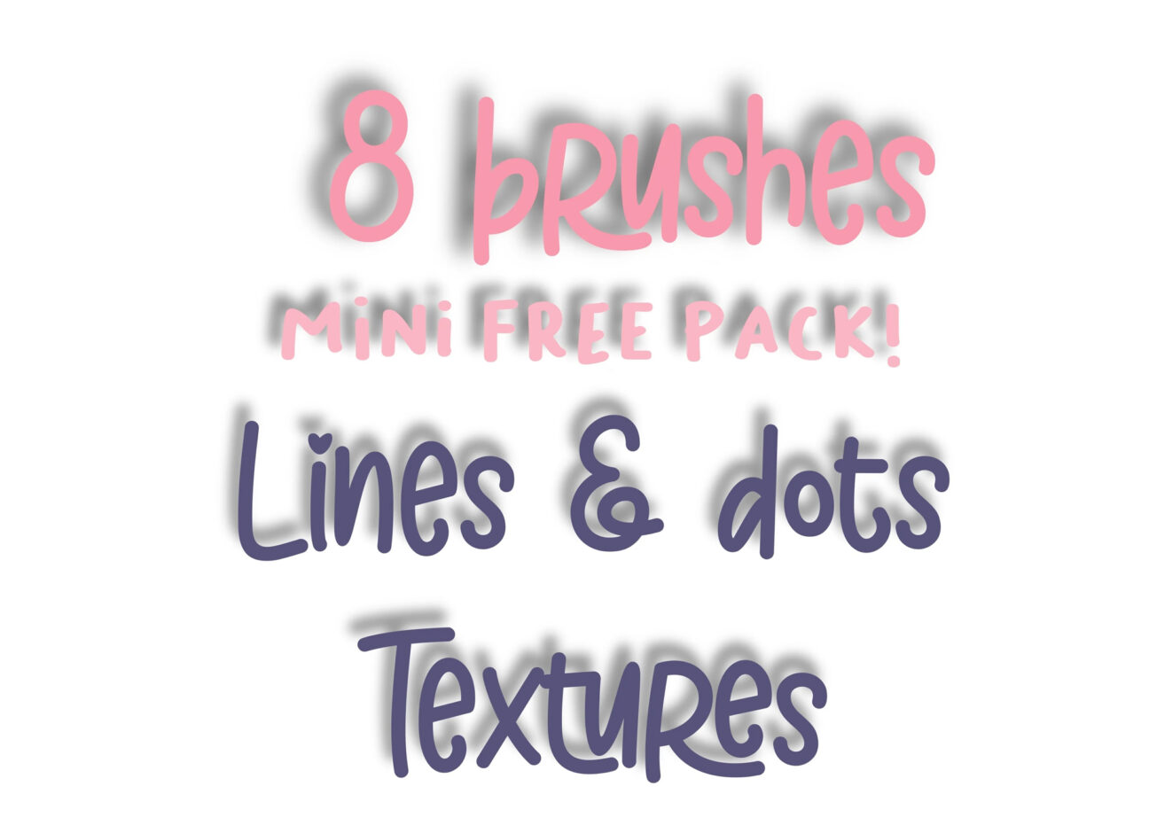 Lines Dots Textures Procreate Brushes - GraphicsBunker