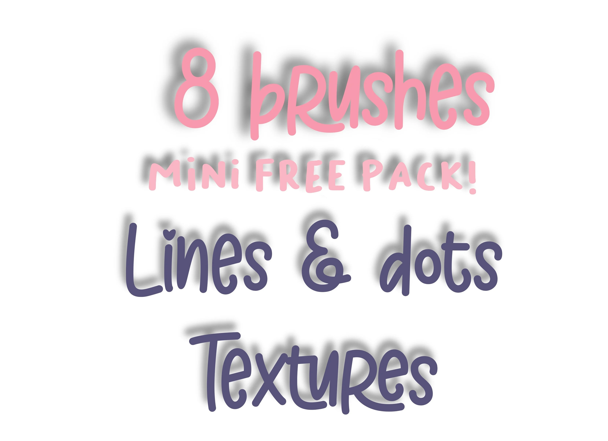 Lines Dots Textures Procreate Brushes - GraphicsBunker