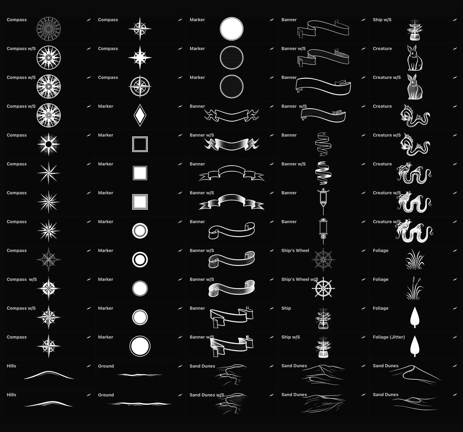 Cartography II Procreate Brushes - GraphicsBunker