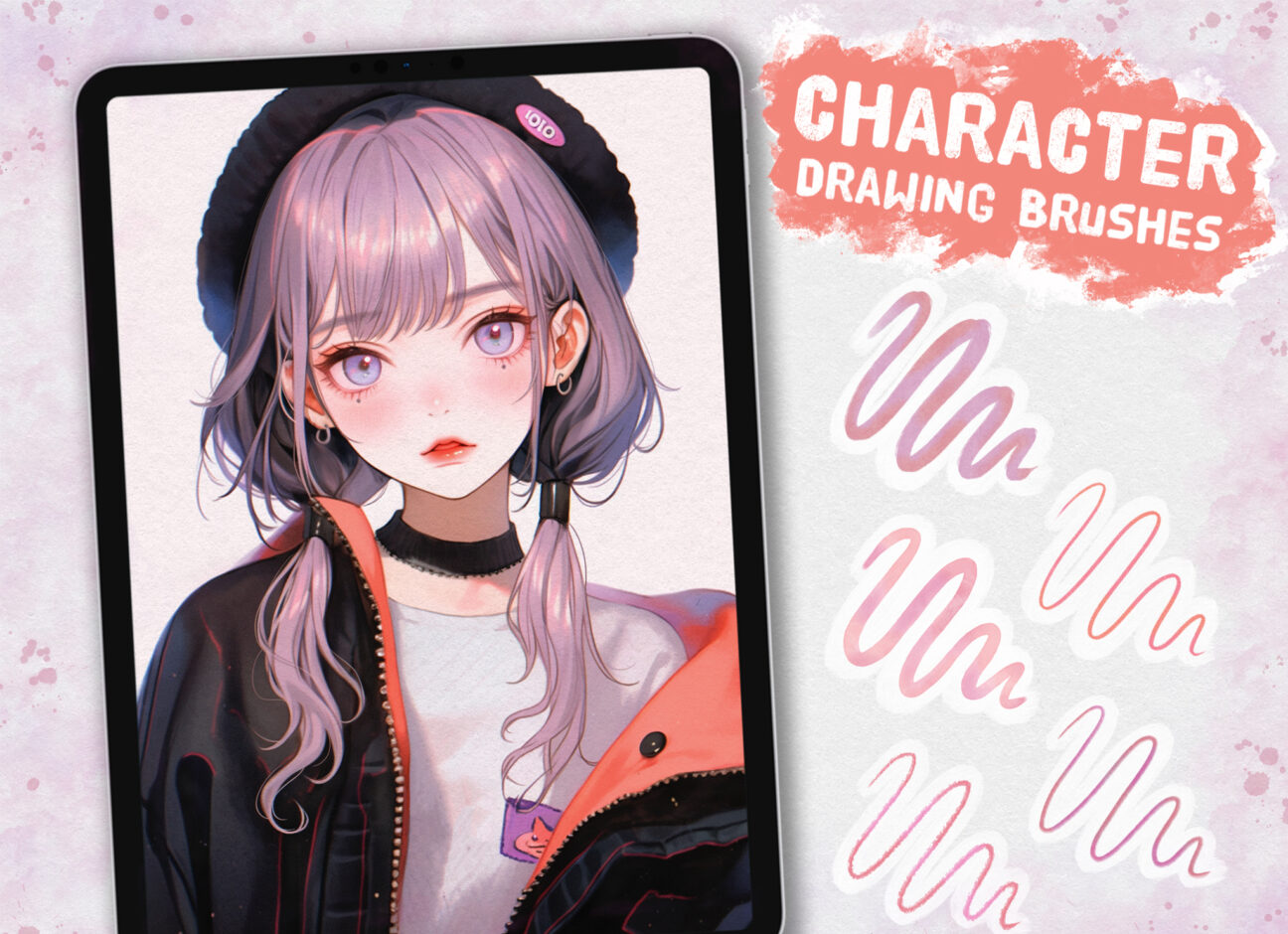 Character Drawing Procreate Brushes - GraphicsBunker