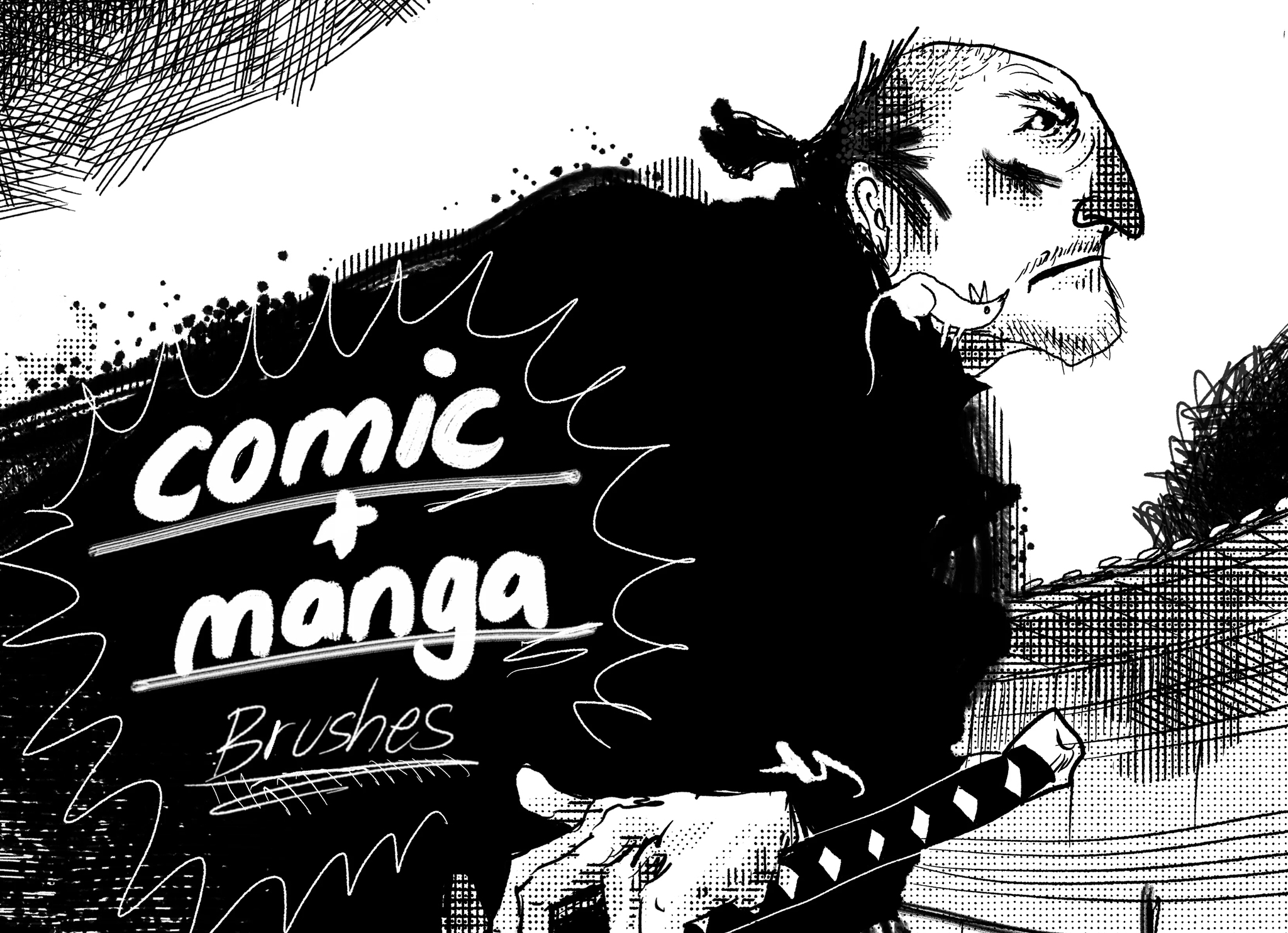 Comic Inking Brushes Procreate - GraphicsBunker