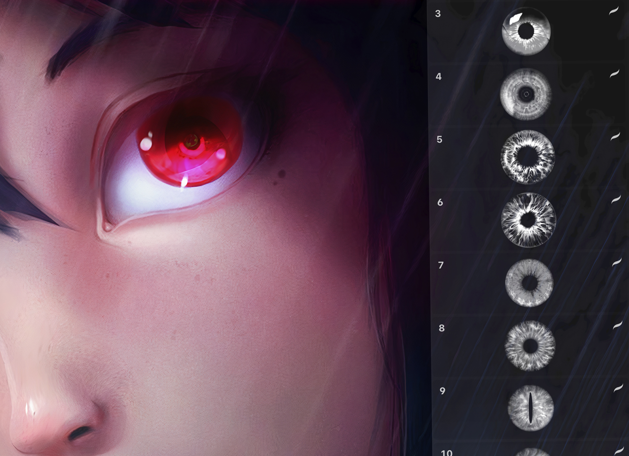 Eye Procreate Brushes - GraphicsBunker