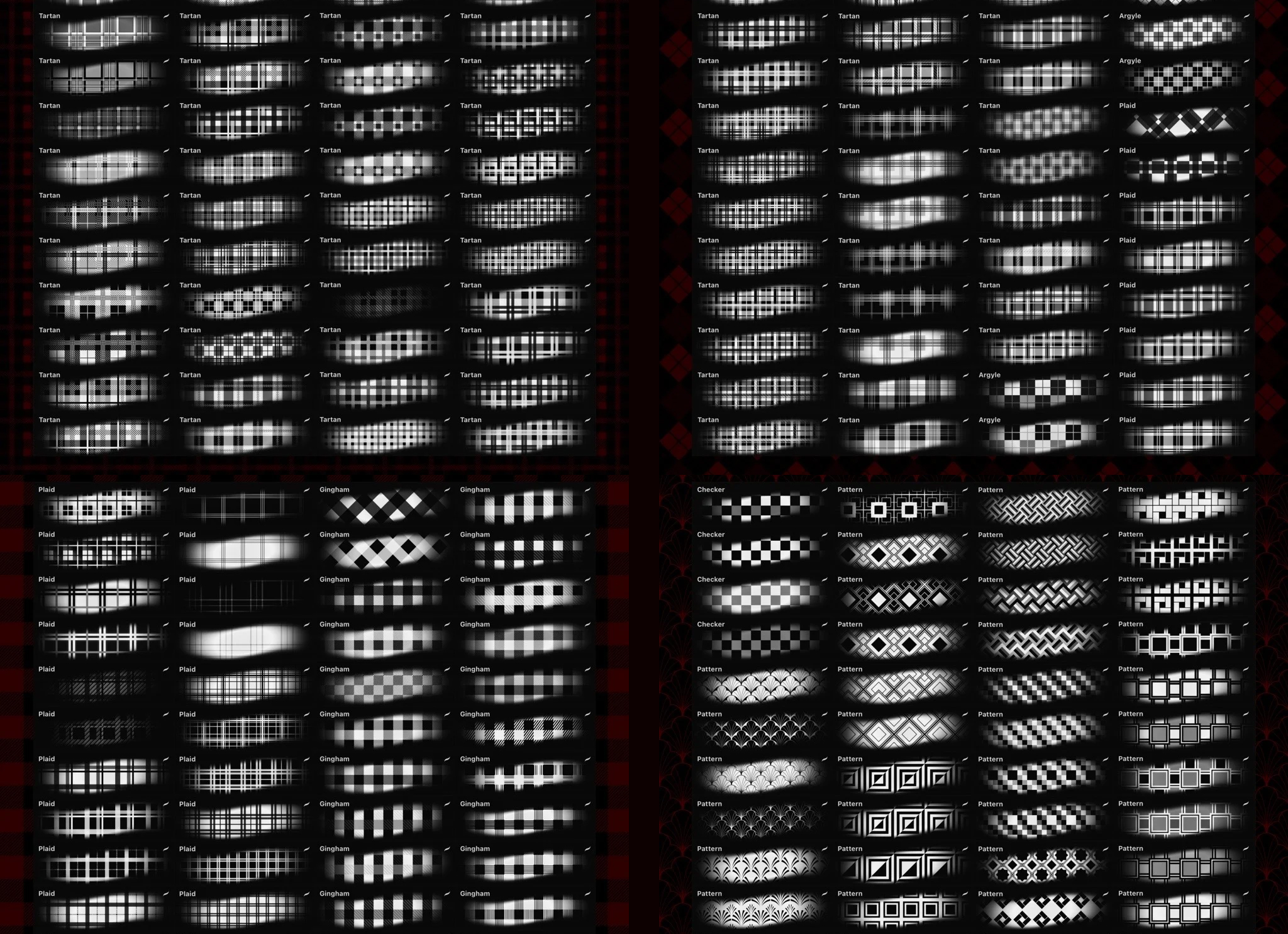 Soft Fabric Texture Procreate Brushes - GraphicsBunker