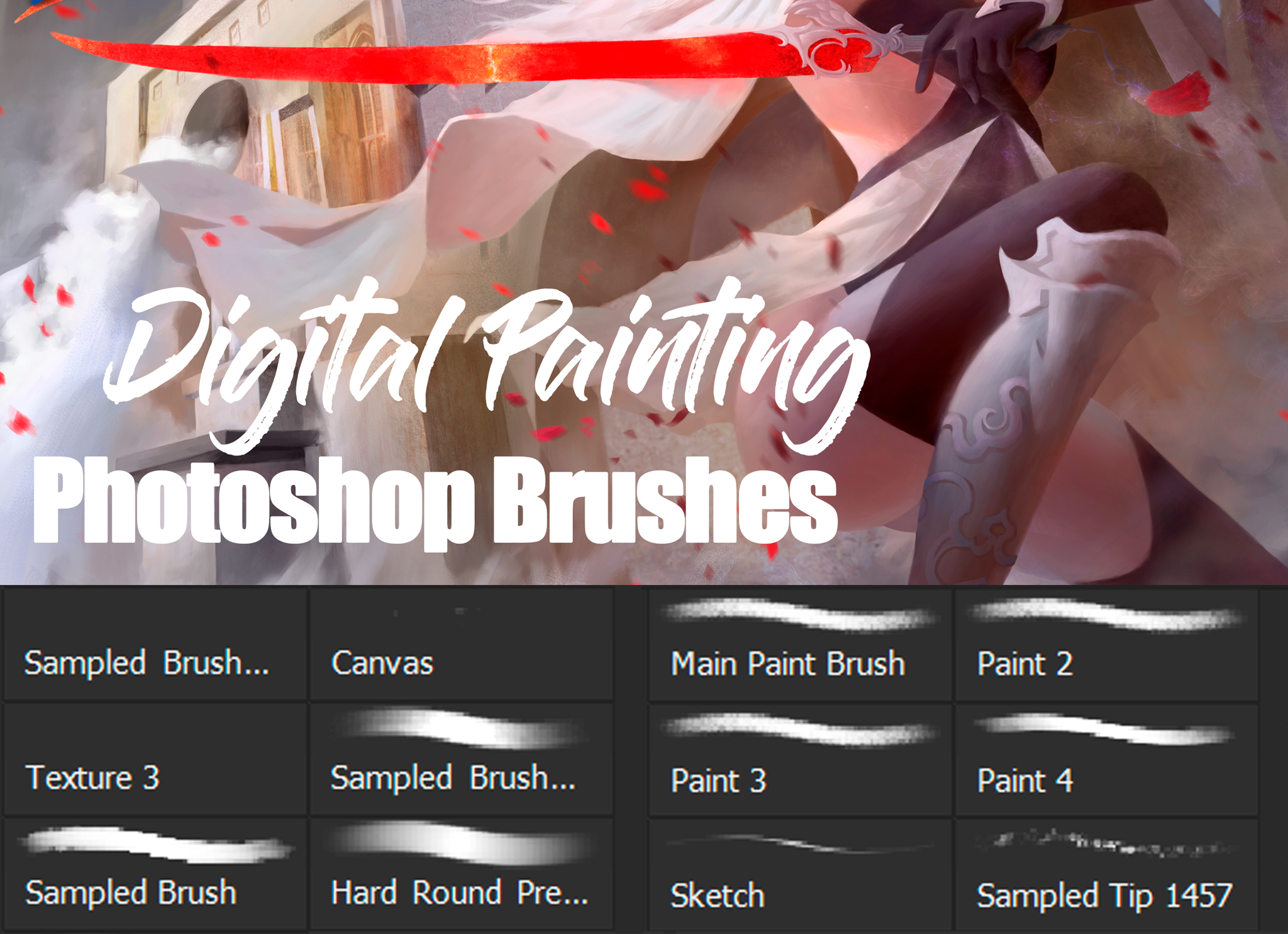 Katrima Photoshop Brush Set - GraphicsBunker