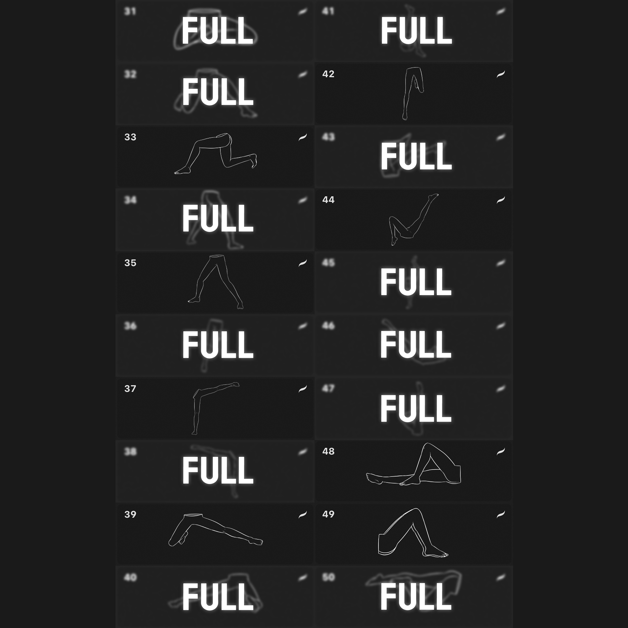 Legs Stamps Procreate Brushes - GraphicsBunker