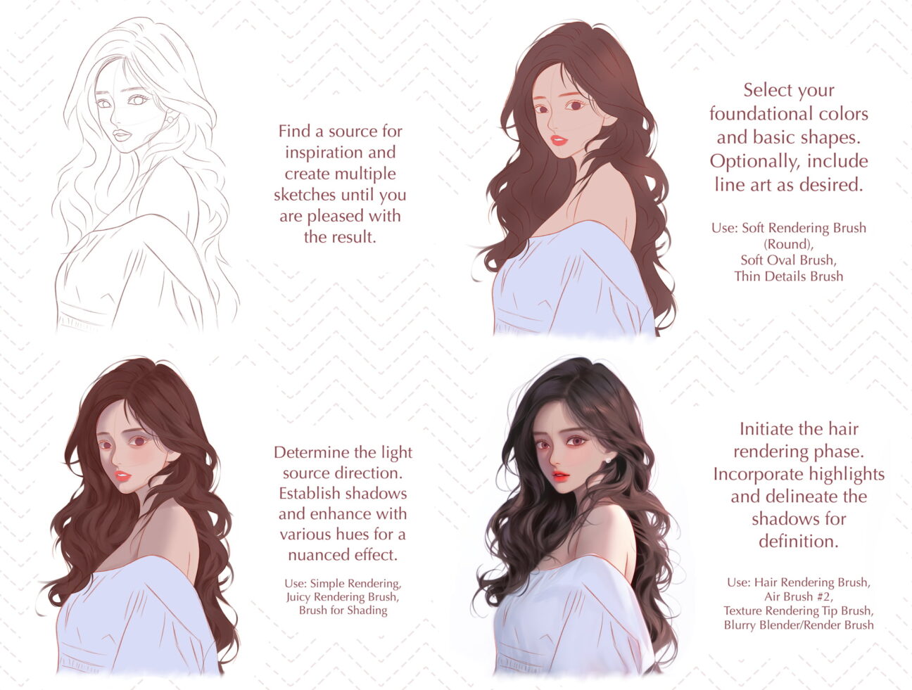 Rendering Procreate Brushes - GraphicsBunker