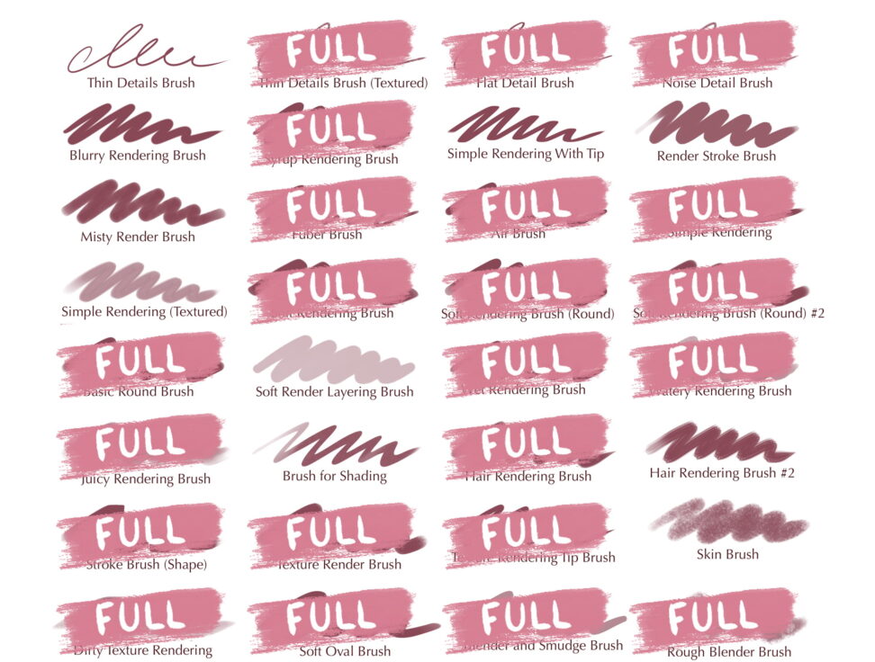 Rendering Procreate Brushes - GraphicsBunker