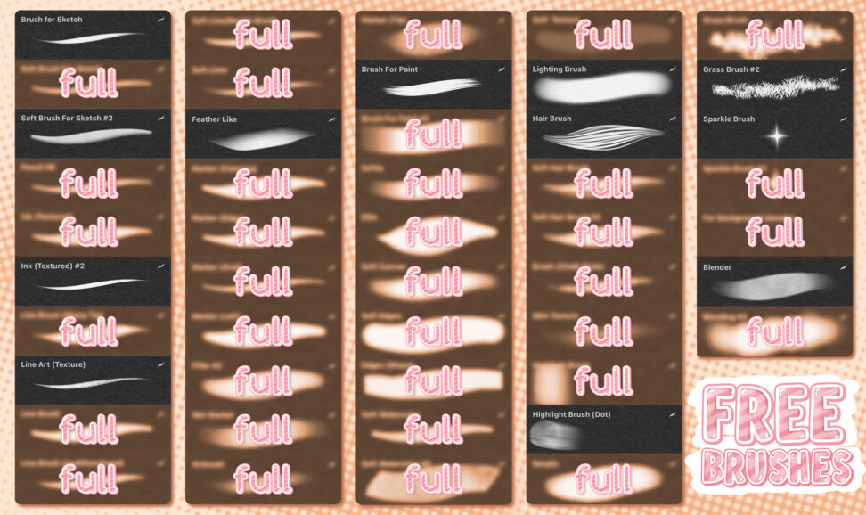 Soft Line Sketch Procreate Brushes - GraphicsBunker