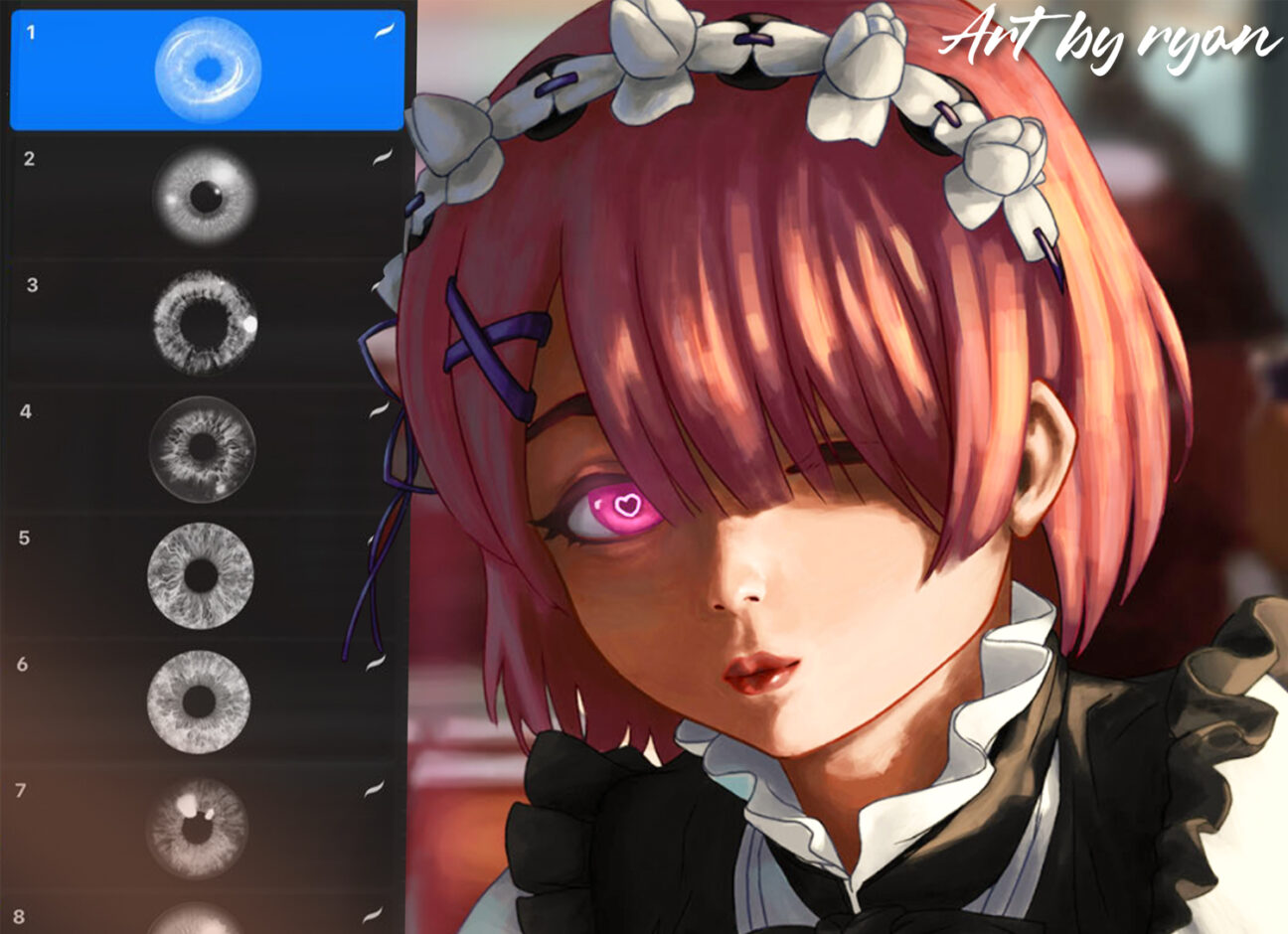 Eye Procreate Brushes - GraphicsBunker