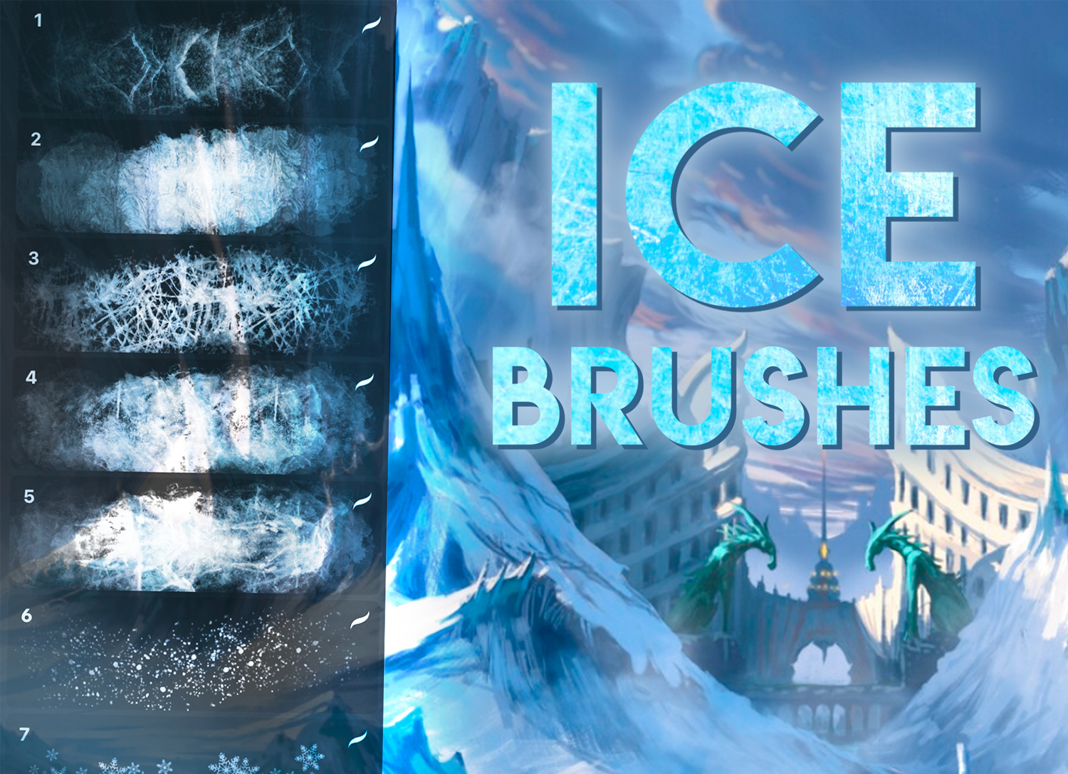 Icing Brushes For Procreate - GraphicsBunker