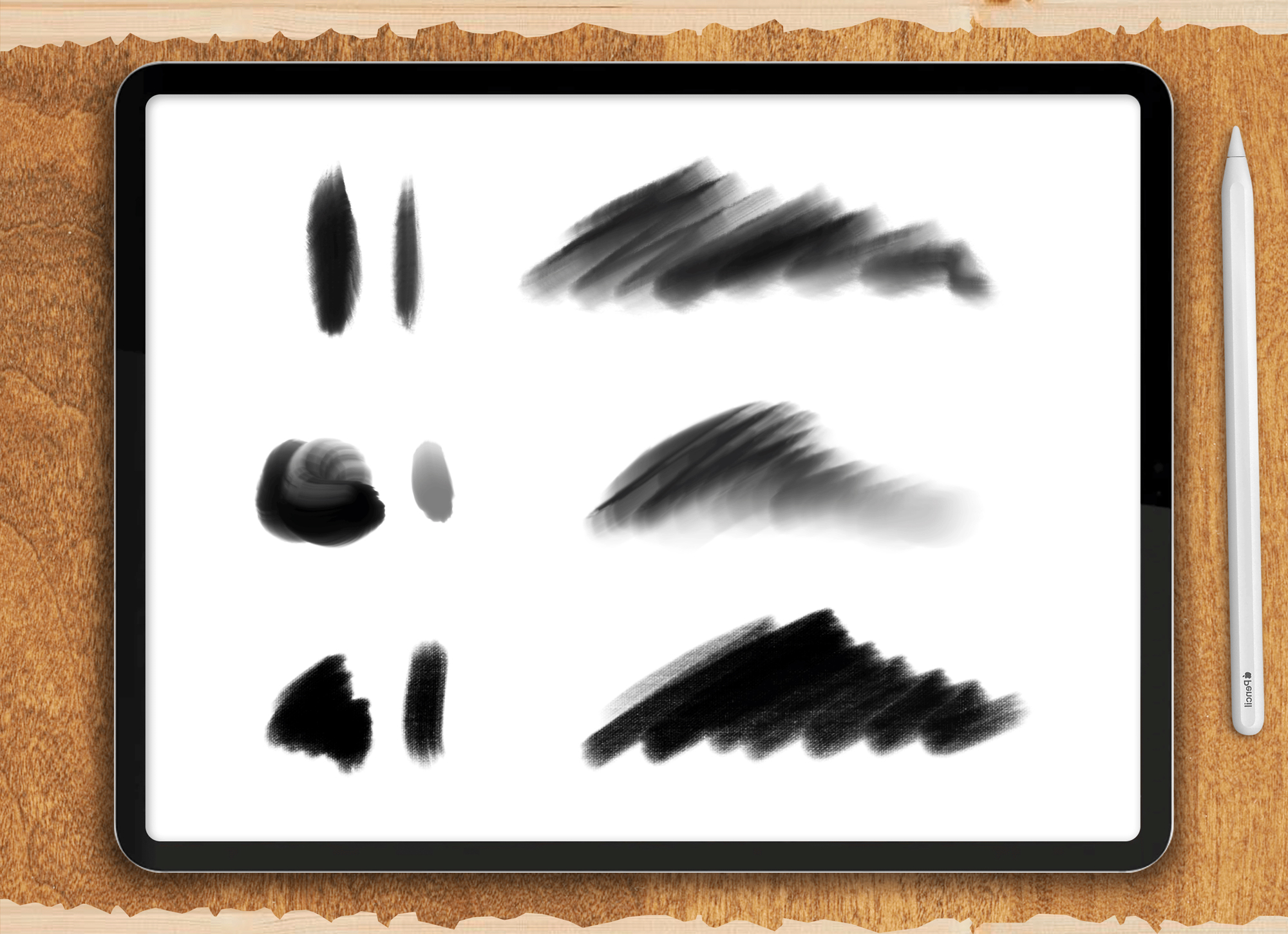 Oil Brushes For Procreate - GraphicsBunker