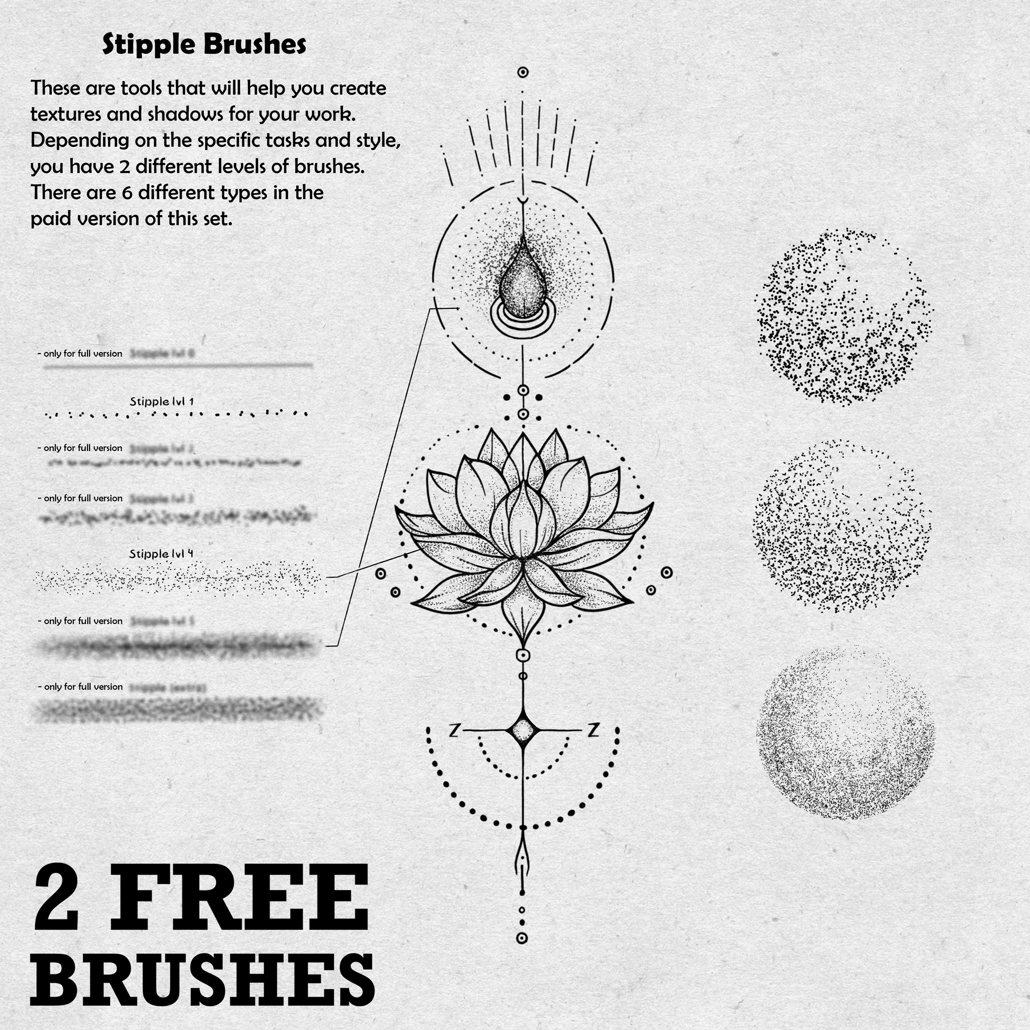 Essential Tattoo Brushes Procreate - GraphicsBunker