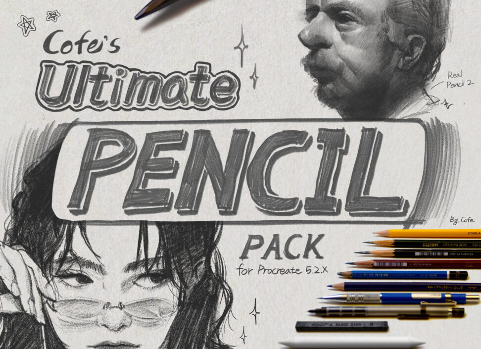 Ultimate Pencil Pack Procreate - GraphicsBunker